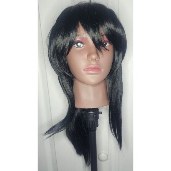 Hair | Tomioka Giyu Wig Demon Slayer Black Ponytail Anime Cosplay ...